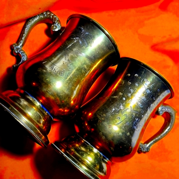 Saudi Arabia | Dining | Vintage Saudi Arabi Embossed Brass Ornately ...